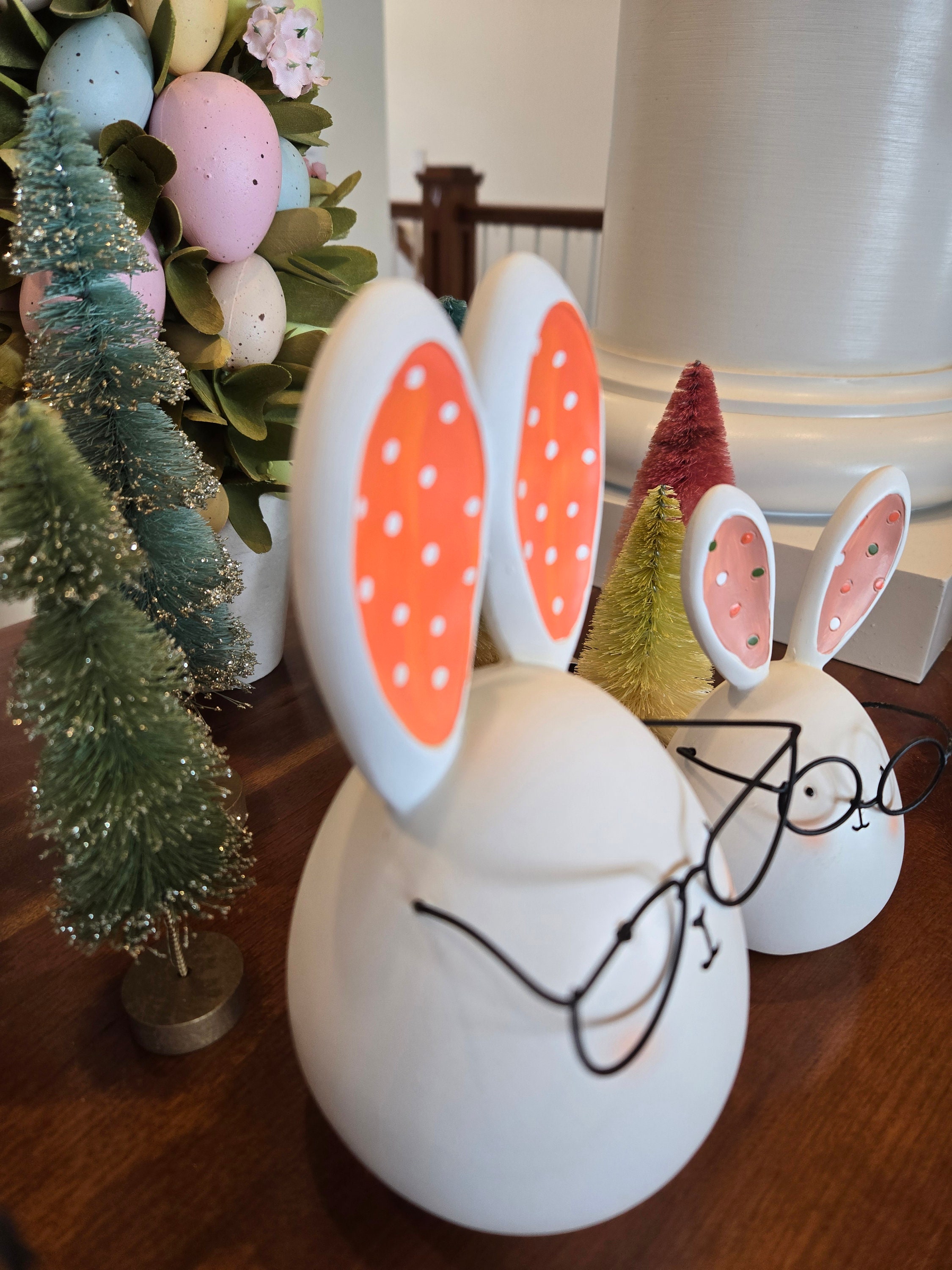 Bunnies With Glasses - Set of 3 - Etsy