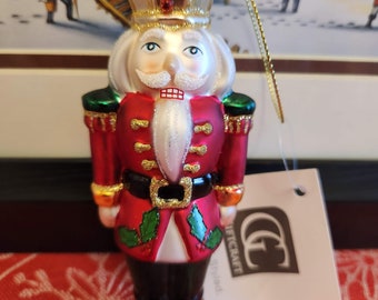 Blown Glass Pink Candy Nutcracker Soldier Christmas Ornament Candyland ...