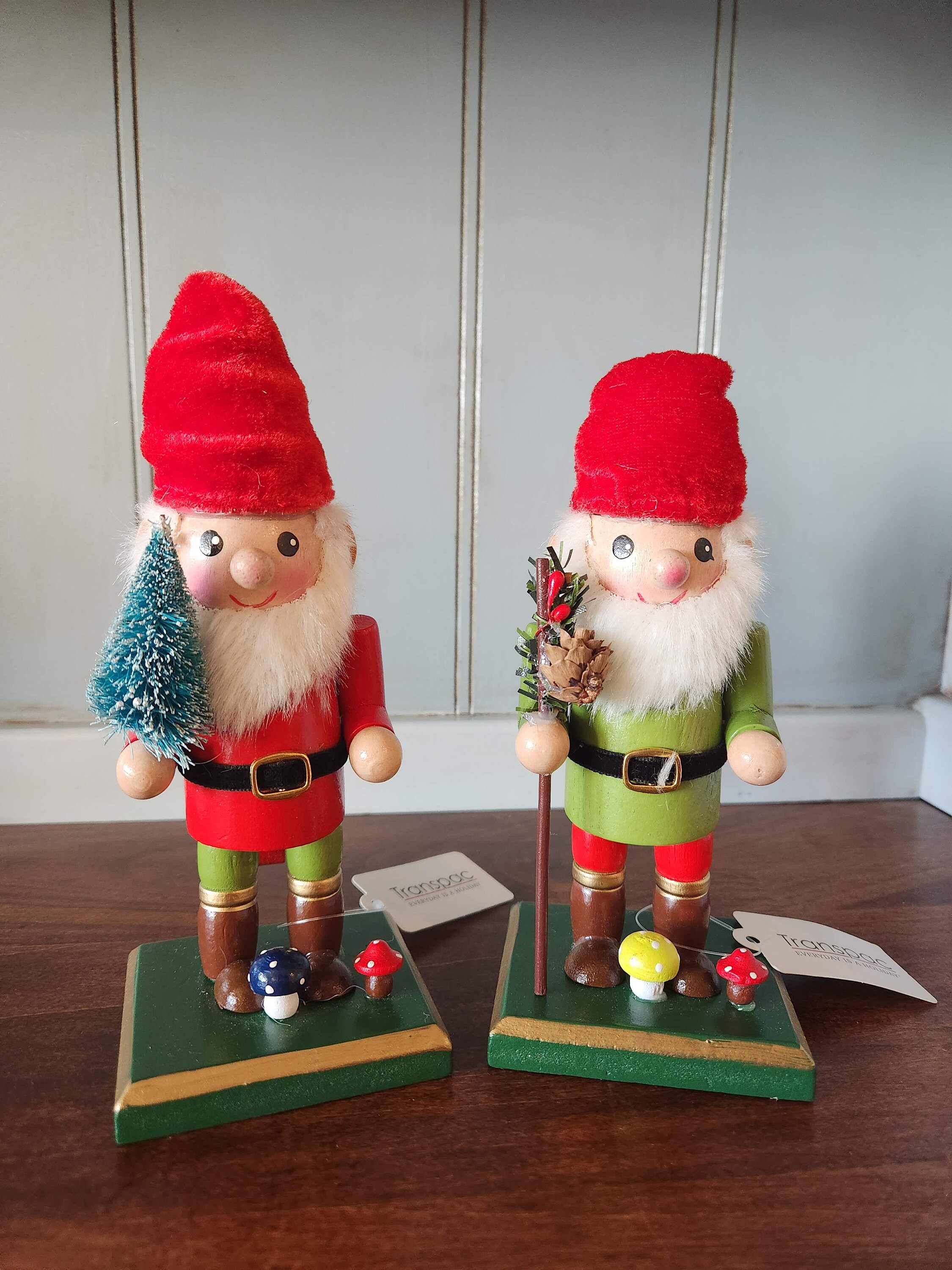 Wood Santa Nutcrackers - Set of 2 - Etsy
