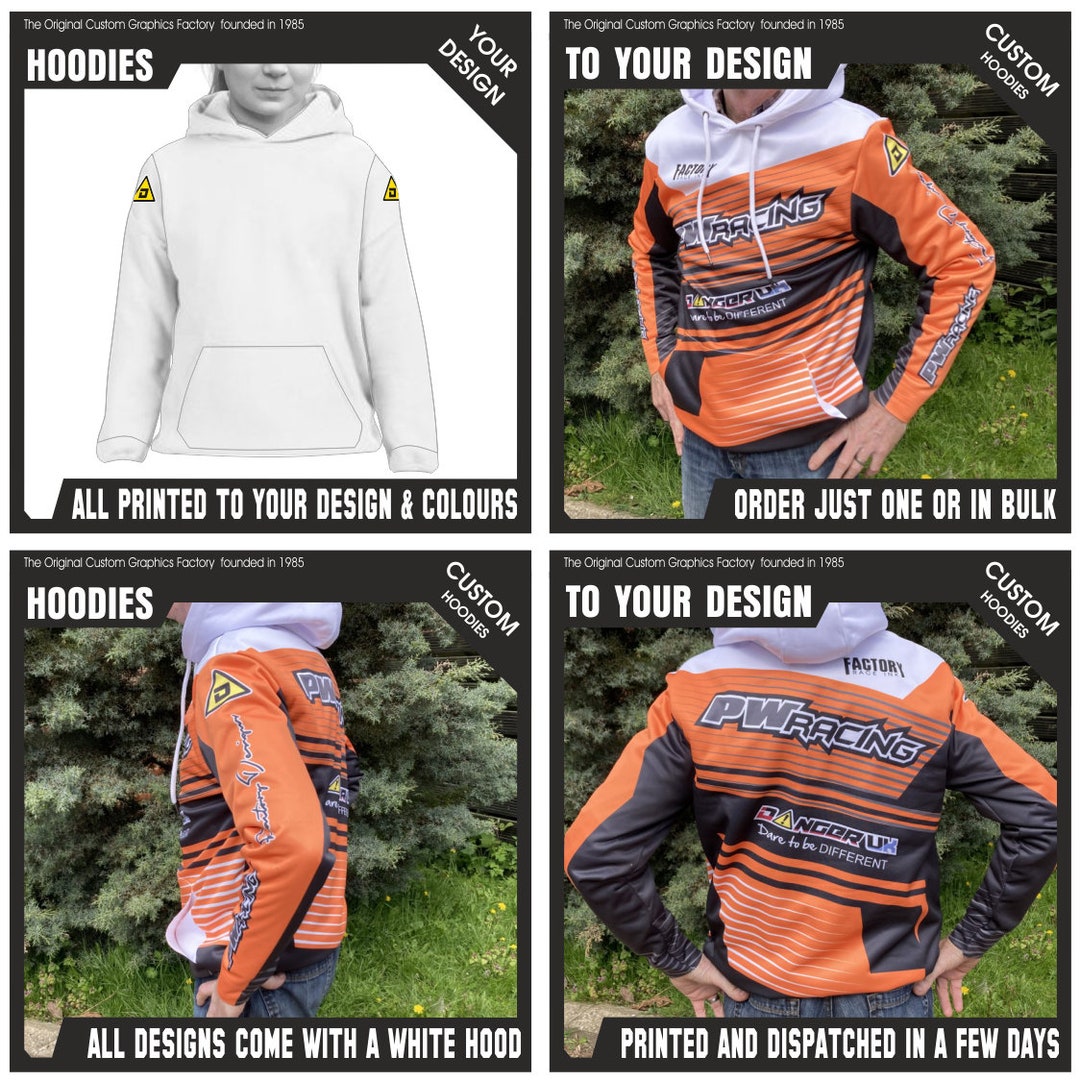 One-off Custom Printed Hoodie - Etsy UK