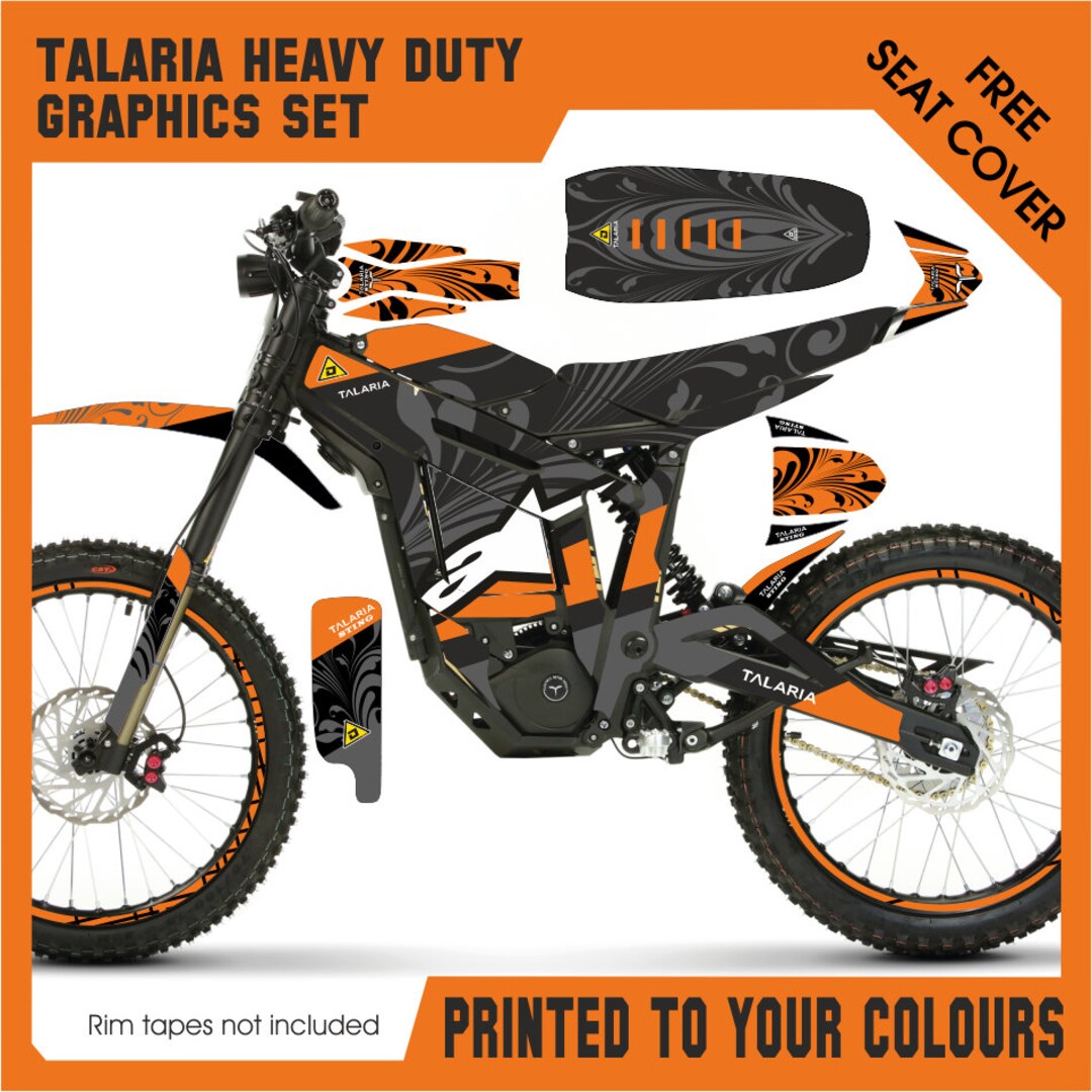 Talaria MX Graphics Sticker Kit and Free Talaria Seat Cover Tattoo - Etsy