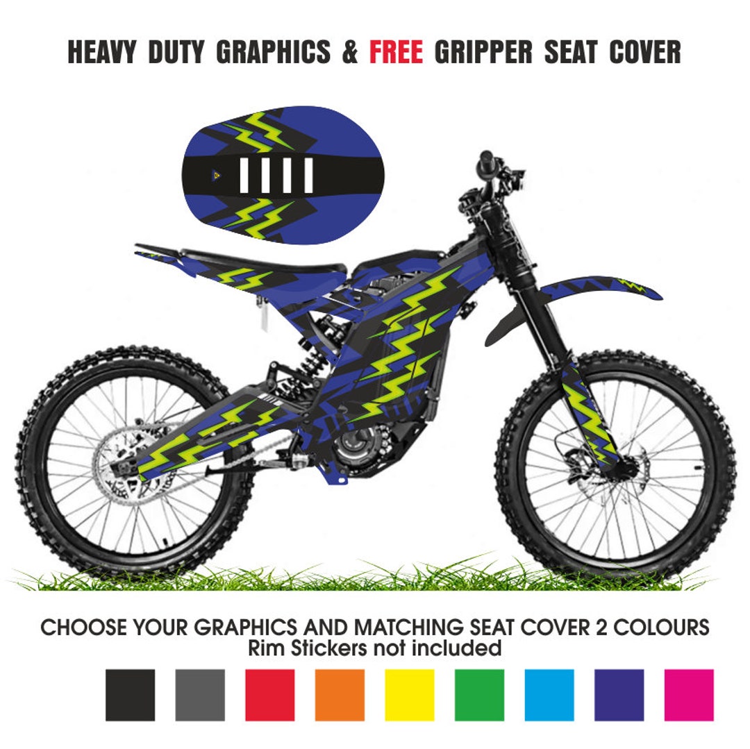 Surron MX Graphics Sticker Kit and Free Sur-ron Seat Cover - Etsy