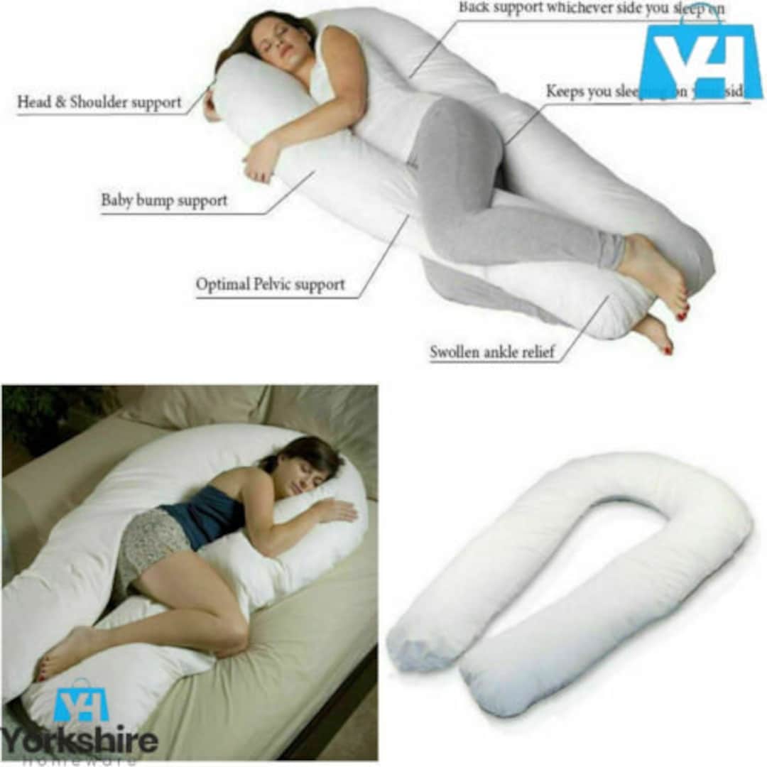 12ft U Shaped Hand Made Microfiber Pillow Total Body Comfort - Etsy
