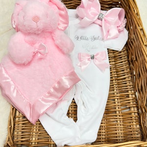 Just Arrived Little Sister Newborn Baby Girl Personalised Gift Sleep ...