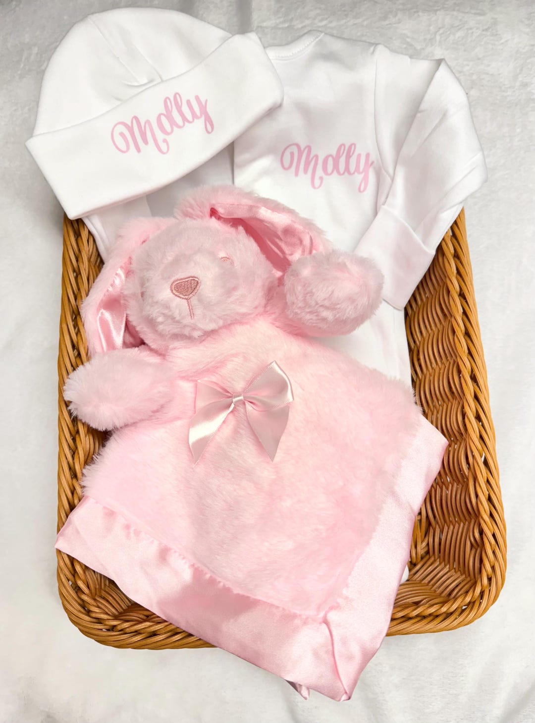 Newborn Homecoming Set Sleepsuit/babygrow Headband Personalised Gift ...