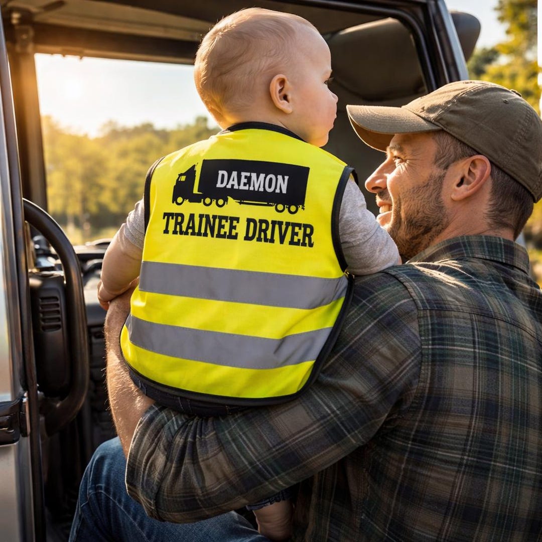 Hi Vis Baby Jackets Any Design, Any Name, Any Profession Personalised ...