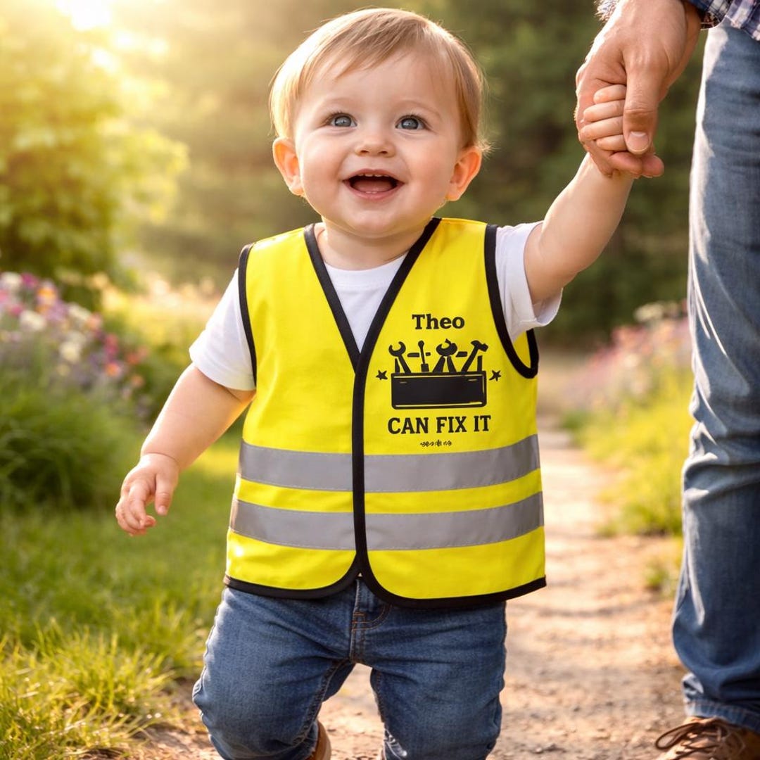 Hi Vis Baby Jackets Any Design, Any Name, Any Profession Personalised ...