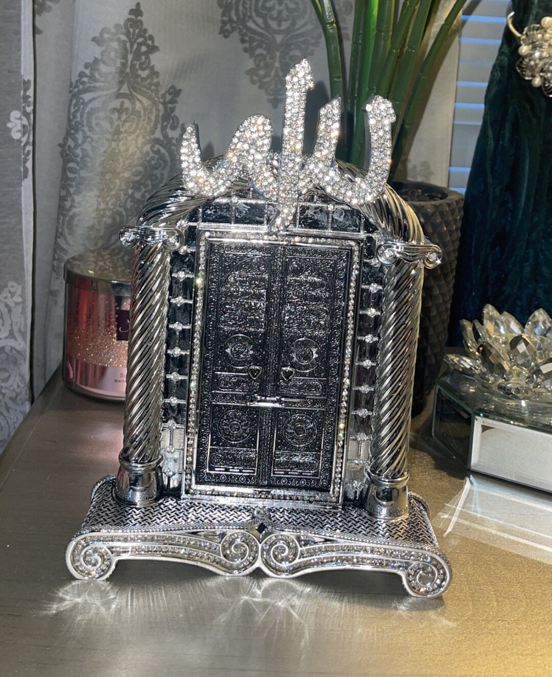 Kaaba Door Multazim Silver Color Turkish Islamic Home Table Decor Big ...