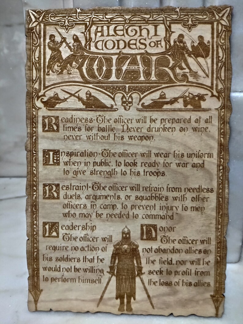 Alethi Codes of War the Way of Kings Art Roshare From the - Etsy