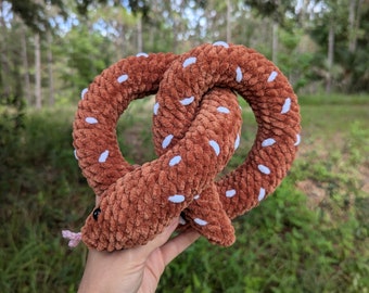 PDF Crochet Pattern Plushie Pretzel Snake: Beginner-friendly Crochet ...