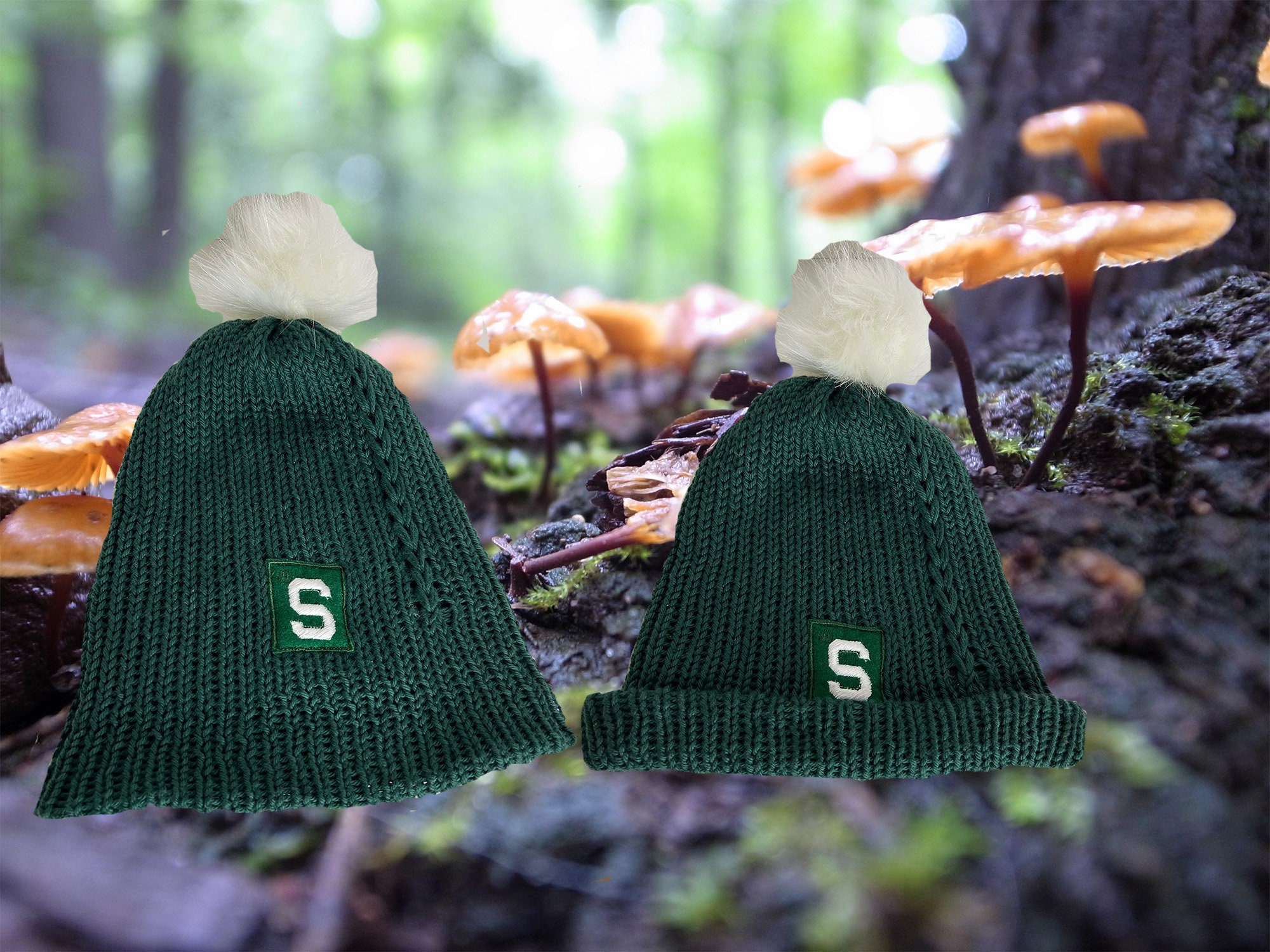 Hand-made Michigan State Cotton Hats shipping Resumes September 1 - Etsy