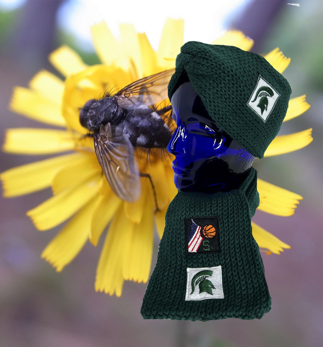Hand-made Michigan State Basketball Scarf and Headband Sets - Etsy
