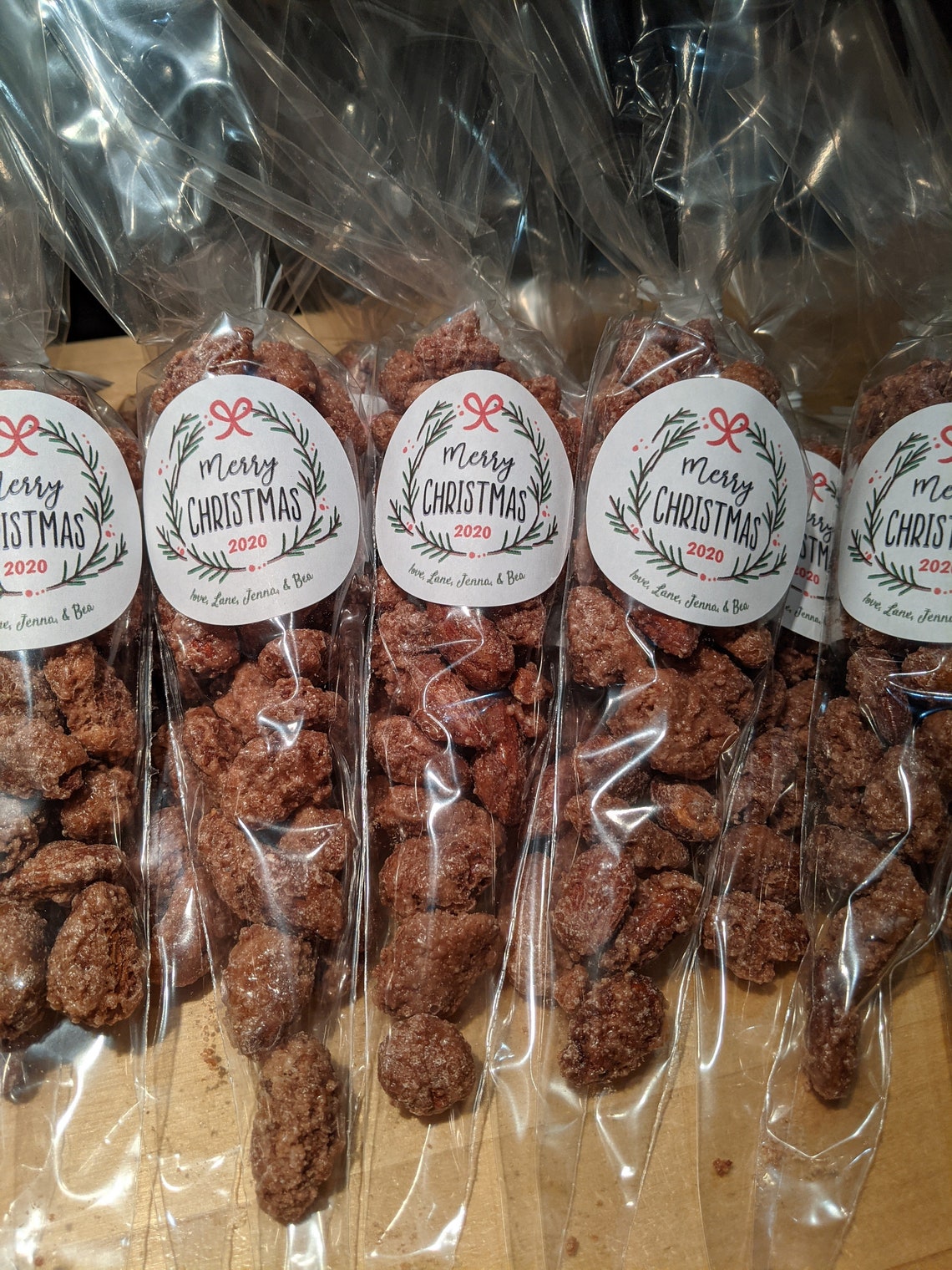 Cinnamon Roasted Nut Favors - Personalized Wedding & Party Treats (2 ...