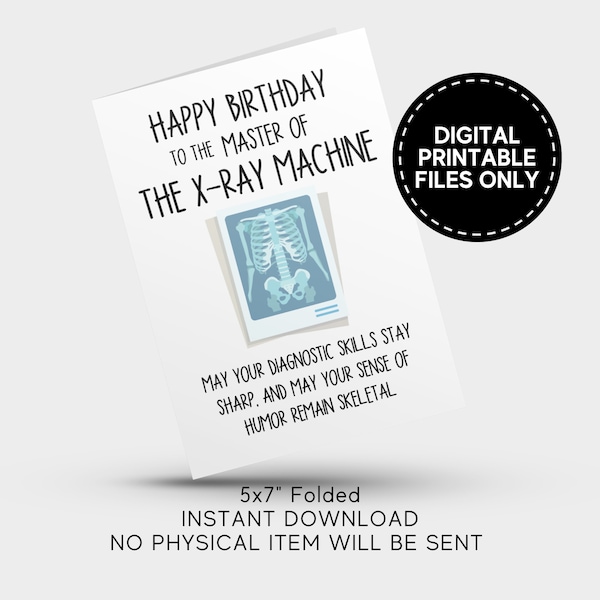 Rad Tech Birthday Card - Etsy