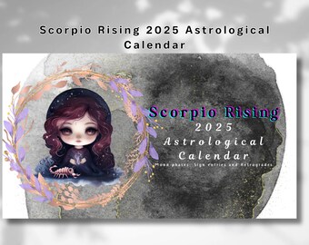 2025 Libra Rising Astro Calendar Digital Download Instant Access ...