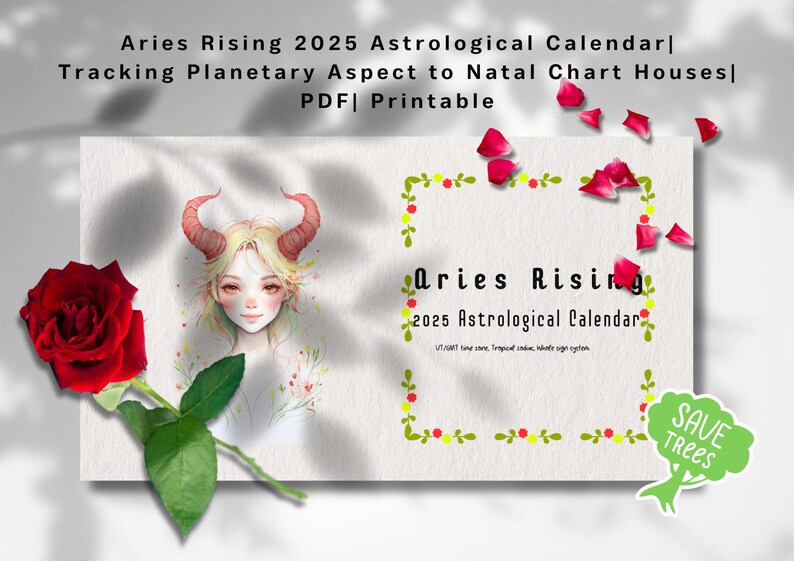 Aries Rising 2025 Demure Astrological Calendar: Planetary Transits ...