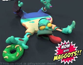 Homer Coaster STL for 3D Printing NOTE: This is Not a Physical Item ...