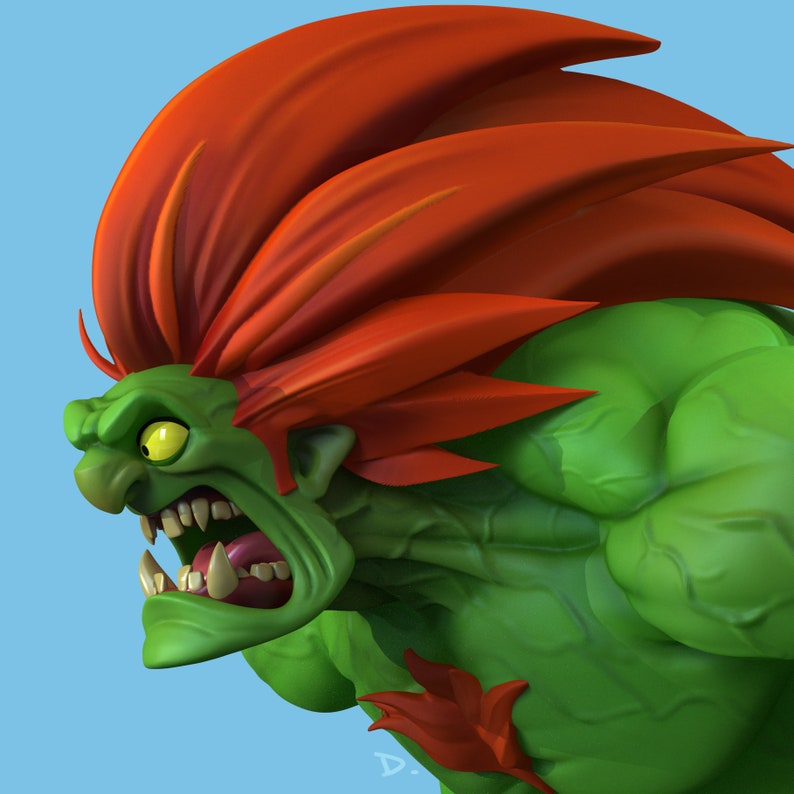 Blanka 3D Model STL for 3D Printing - Etsy