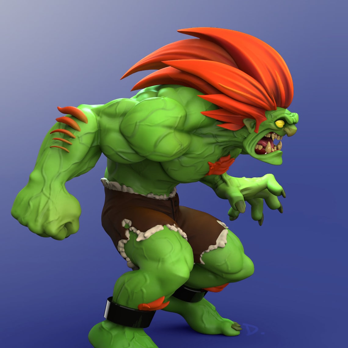 Blanka 3D Model STL for 3D Printing - Etsy Hong Kong