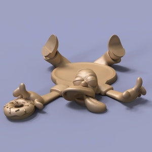 Homer Coaster STL for 3D Printing ((NOTE: This is Not a Physical Item ...