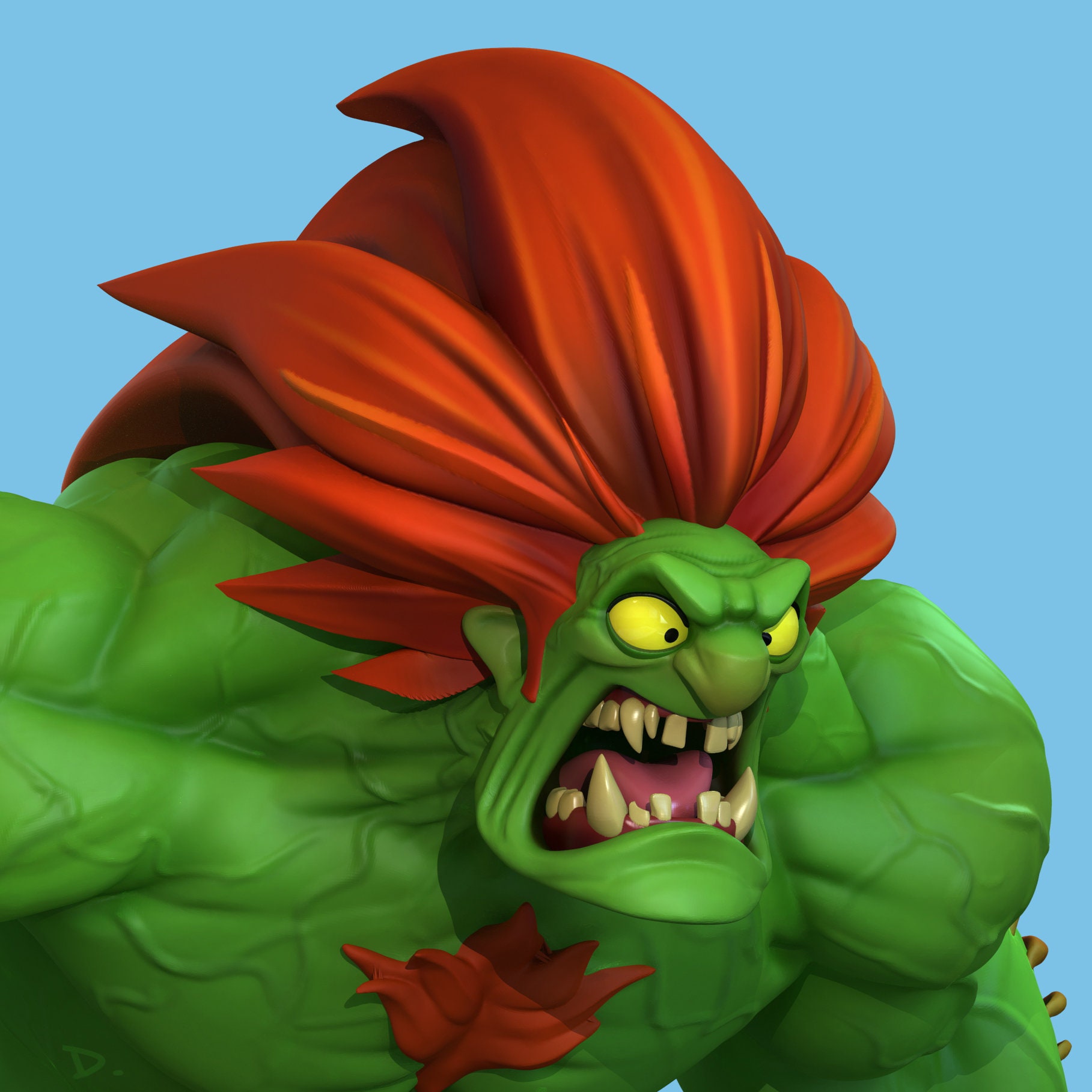 Blanka 3D Model STL for 3D Printing - Etsy
