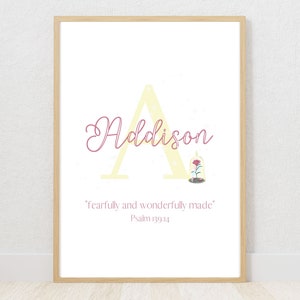 Custom Princess Name Print | Little Girl's Room Digital Art ...