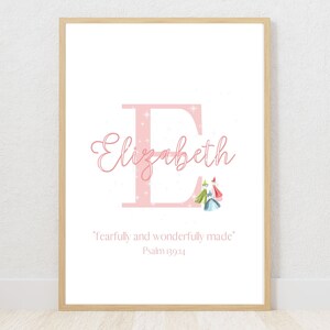 Custom Princess Name Print | Little Girl's Room Digital Art ...