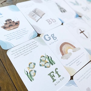 Scripture Alphabet Flash Cards|bible Learning for Kids|memory Verse ...