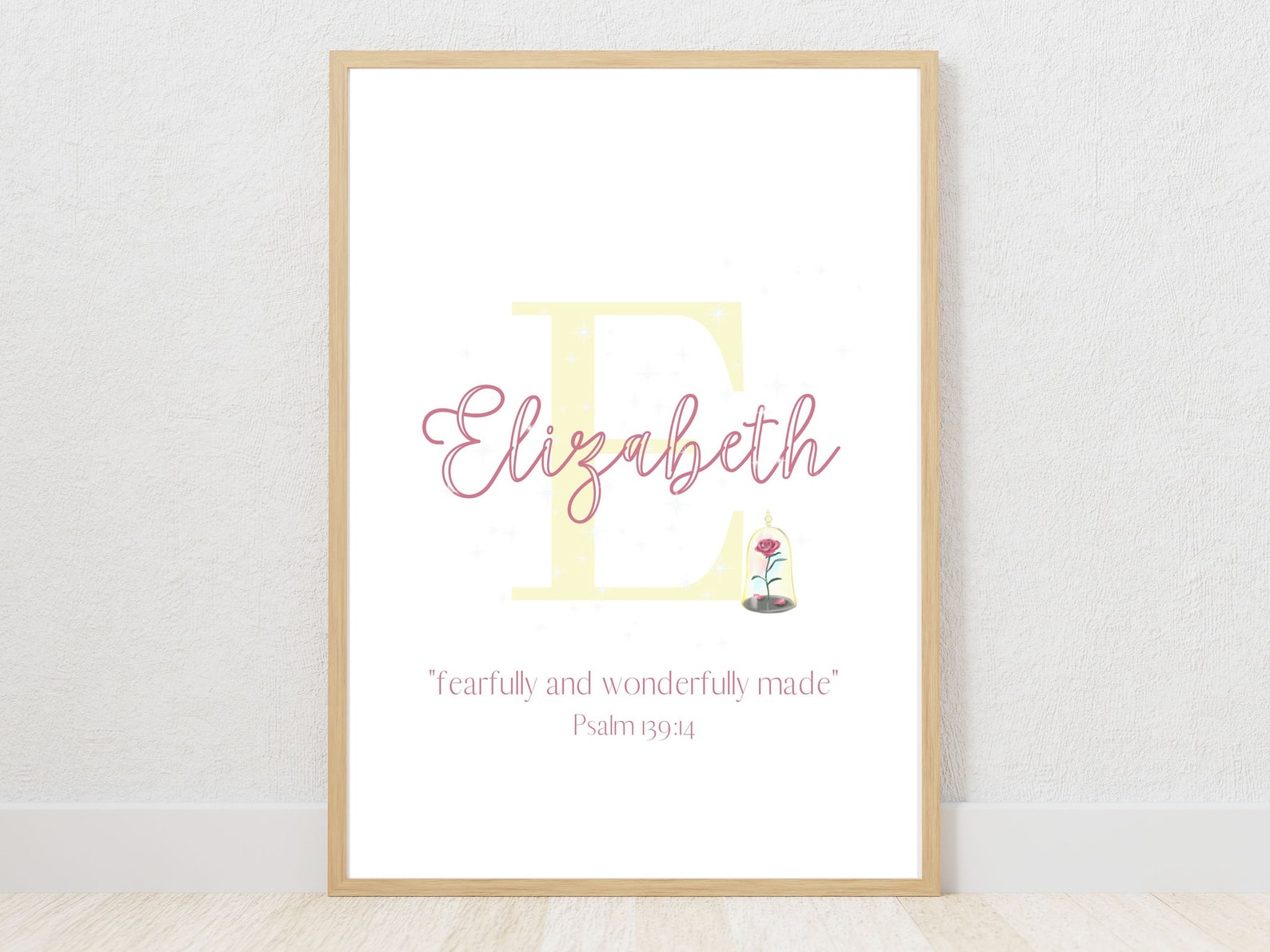 Custom Princess Name Print Little Girl's Room Digital Art Personalized ...