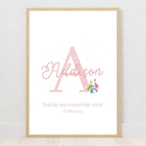 Custom Princess Name Print | Little Girl's Room Digital Art ...