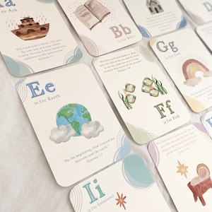 Scripture Alphabet Flash Cards|bible Learning for Kids|memory Verse ...
