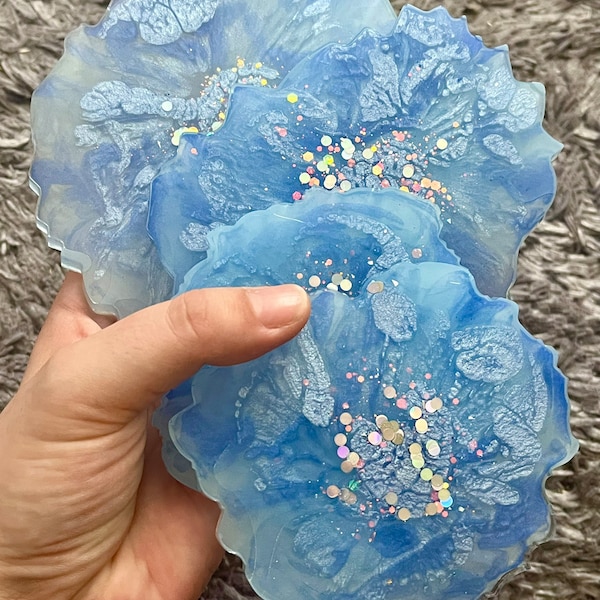 Blue Coasters - Etsy UK