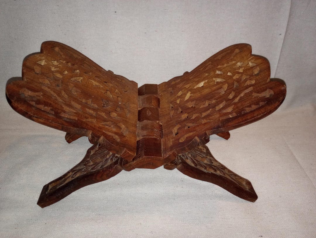 Decorative Wooden Book Holder - Etsy