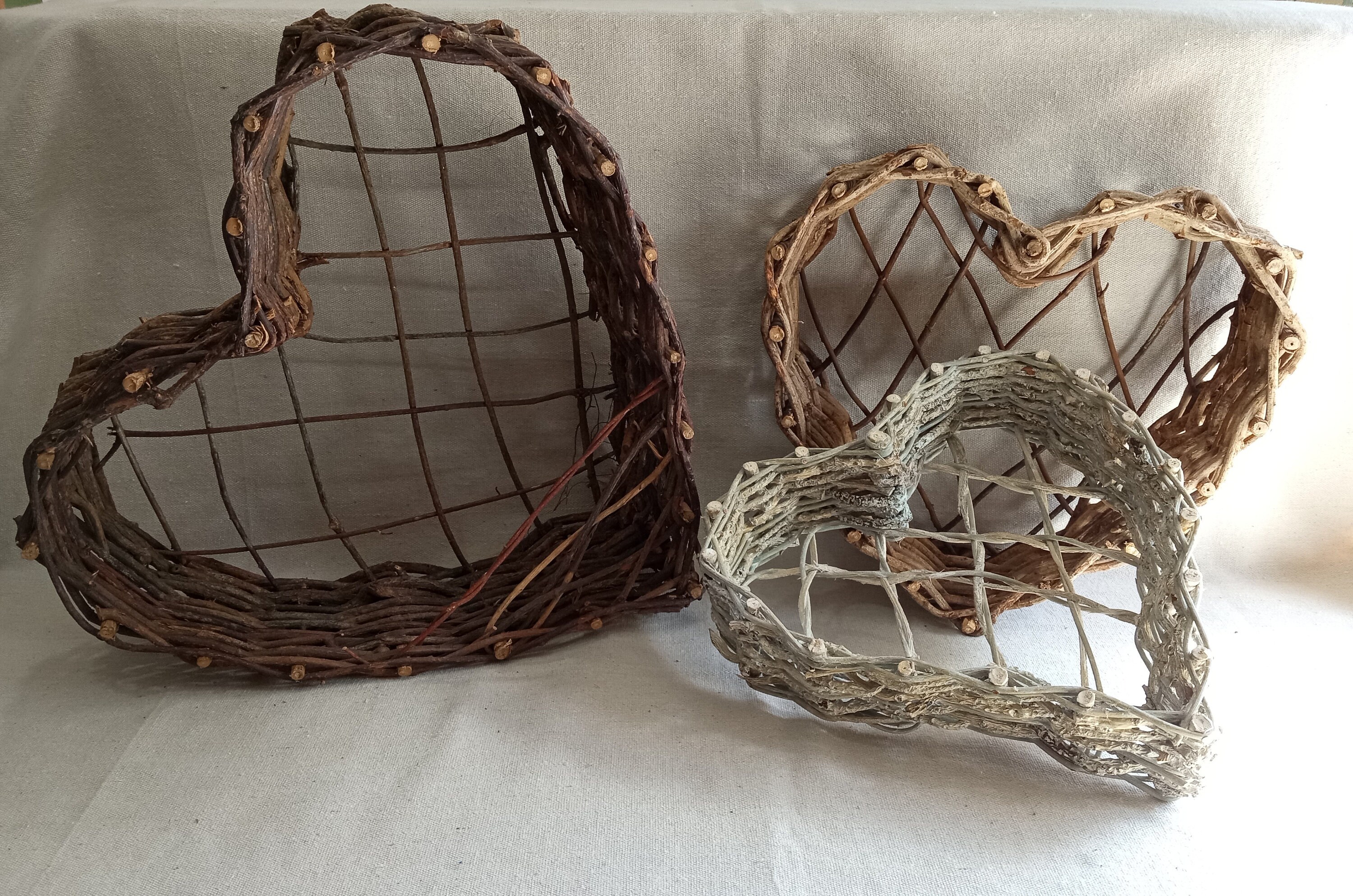 Grapevine Heart Wall Baskets - Etsy