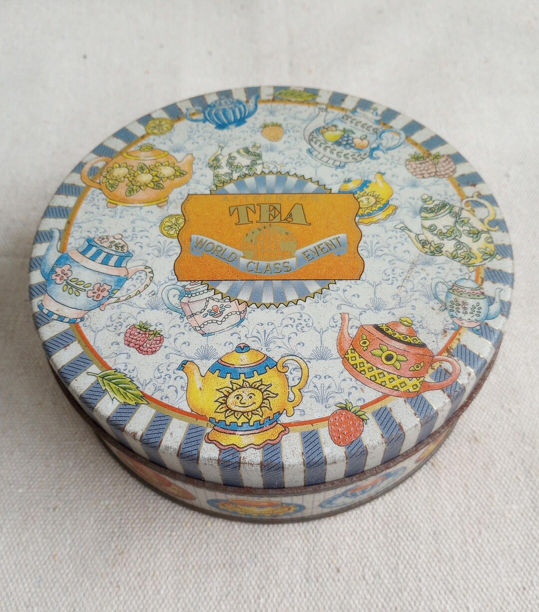 Decorative Retro Tea Tin - Etsy