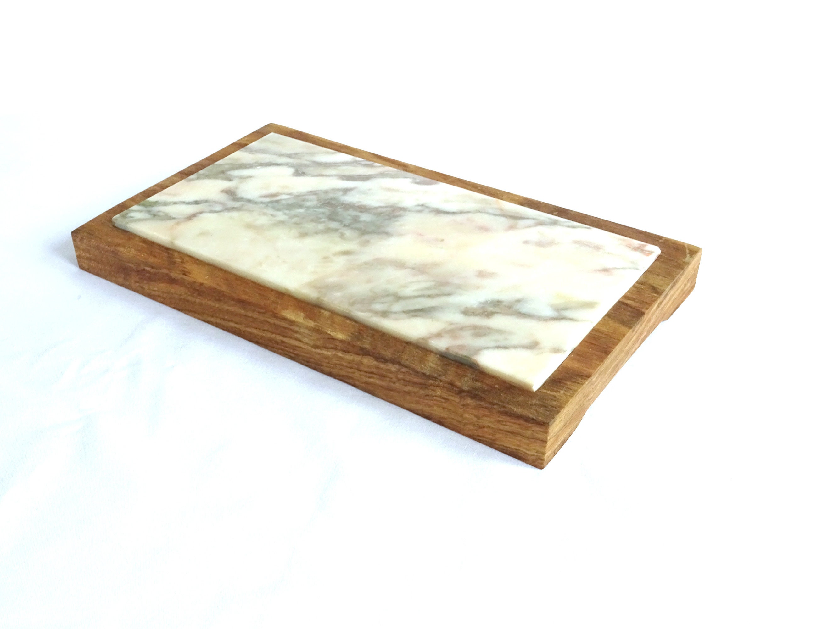 Marble Tray Wood Trivet Serving Tray Marble Kitchen Board - Etsy
