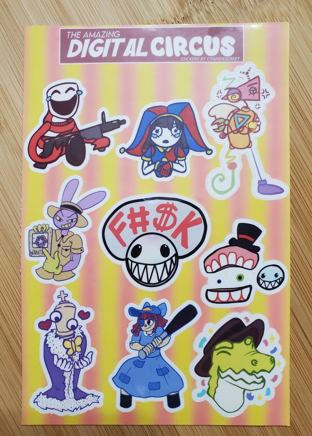 TADC (the Amazing Digital Circus) Sticker Sheet - Etsy Australia