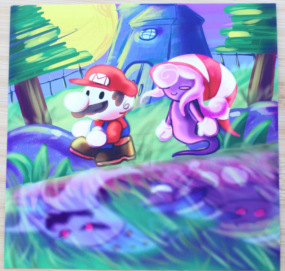 Adventure to the Creepy Steeple, a Paper Mario Scenic Print - Etsy