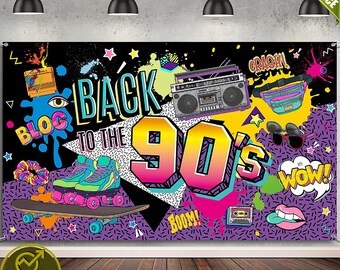 90s Party Backdrop | Etsy