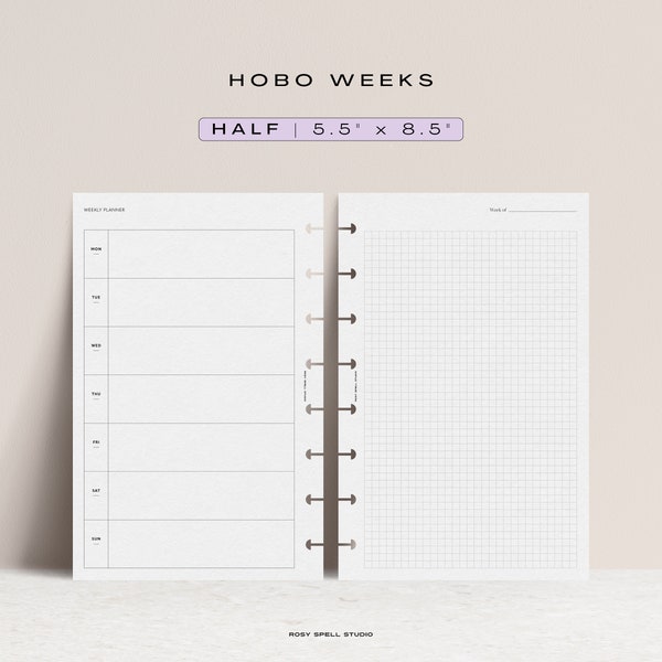 Disc Planner Horizontal Layout - Etsy