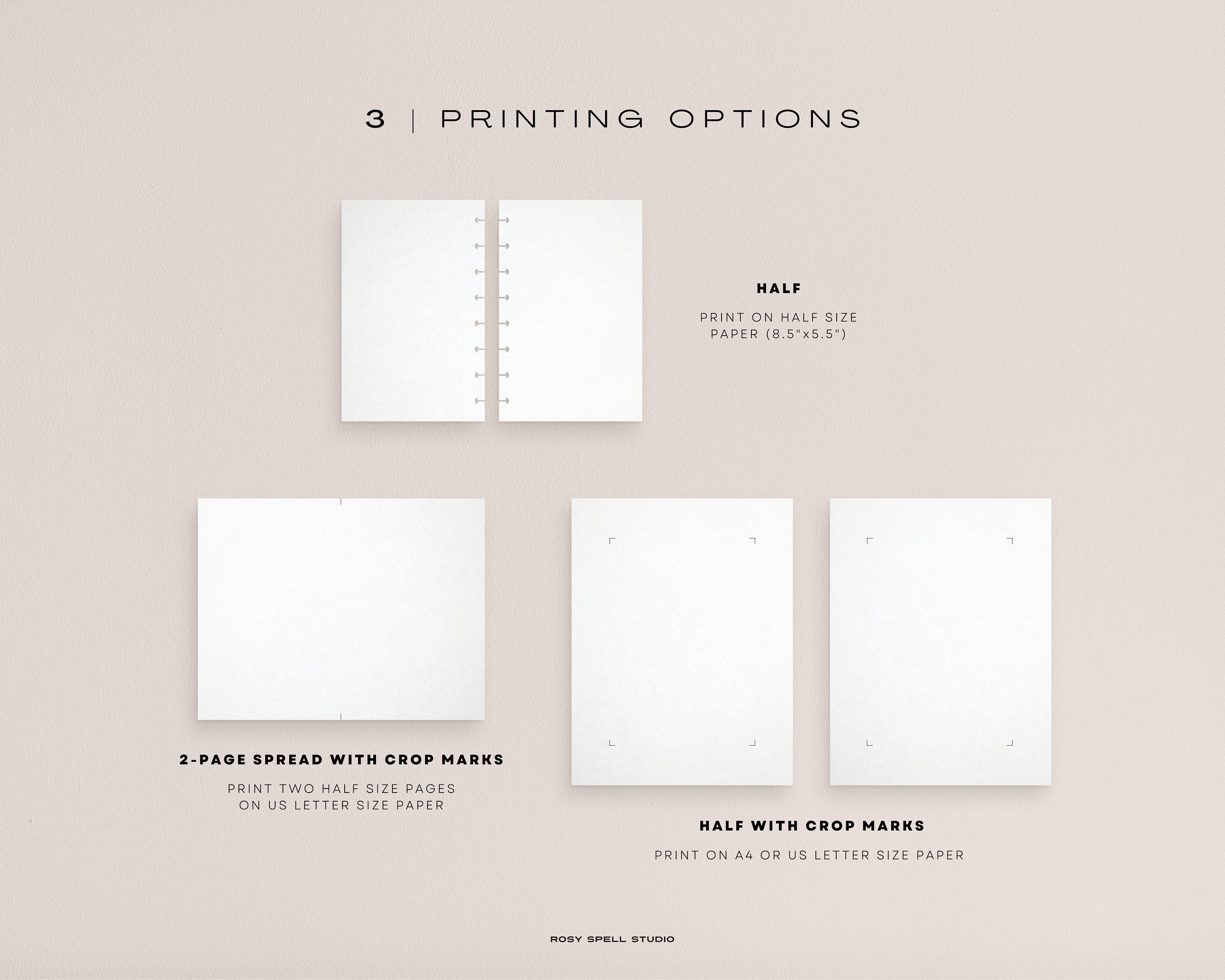 Weekly Planner on 2 Pages, To-do List, HALF Printable Planner Inserts ...