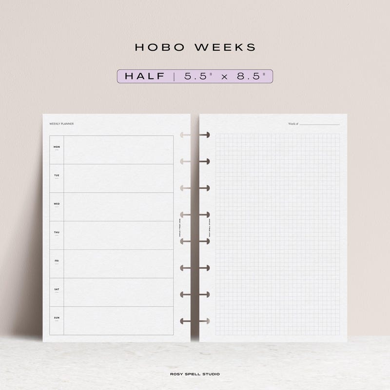 Disc Planner Horizontal Layout - Etsy
