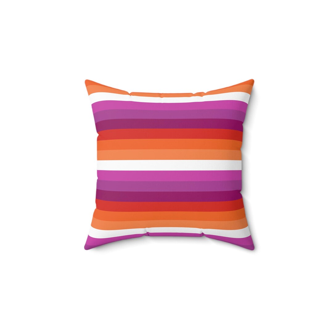 Lesbian Flag Pillow: LGBT Pride Home Decor - Etsy