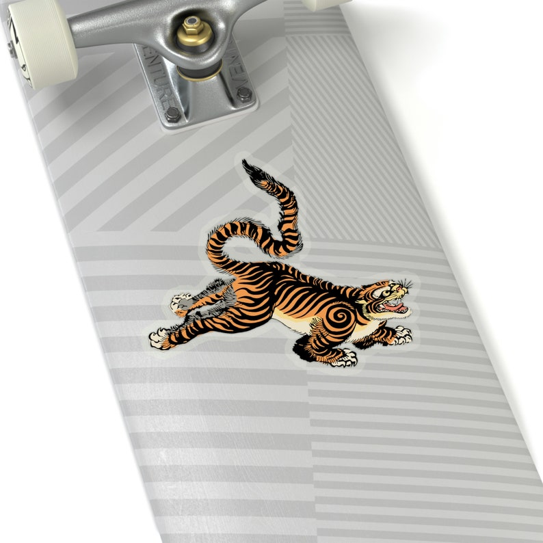 100% Vinyl Sticker - Vintage Tiger - Tiger Sticker - Fierce Tiger ...