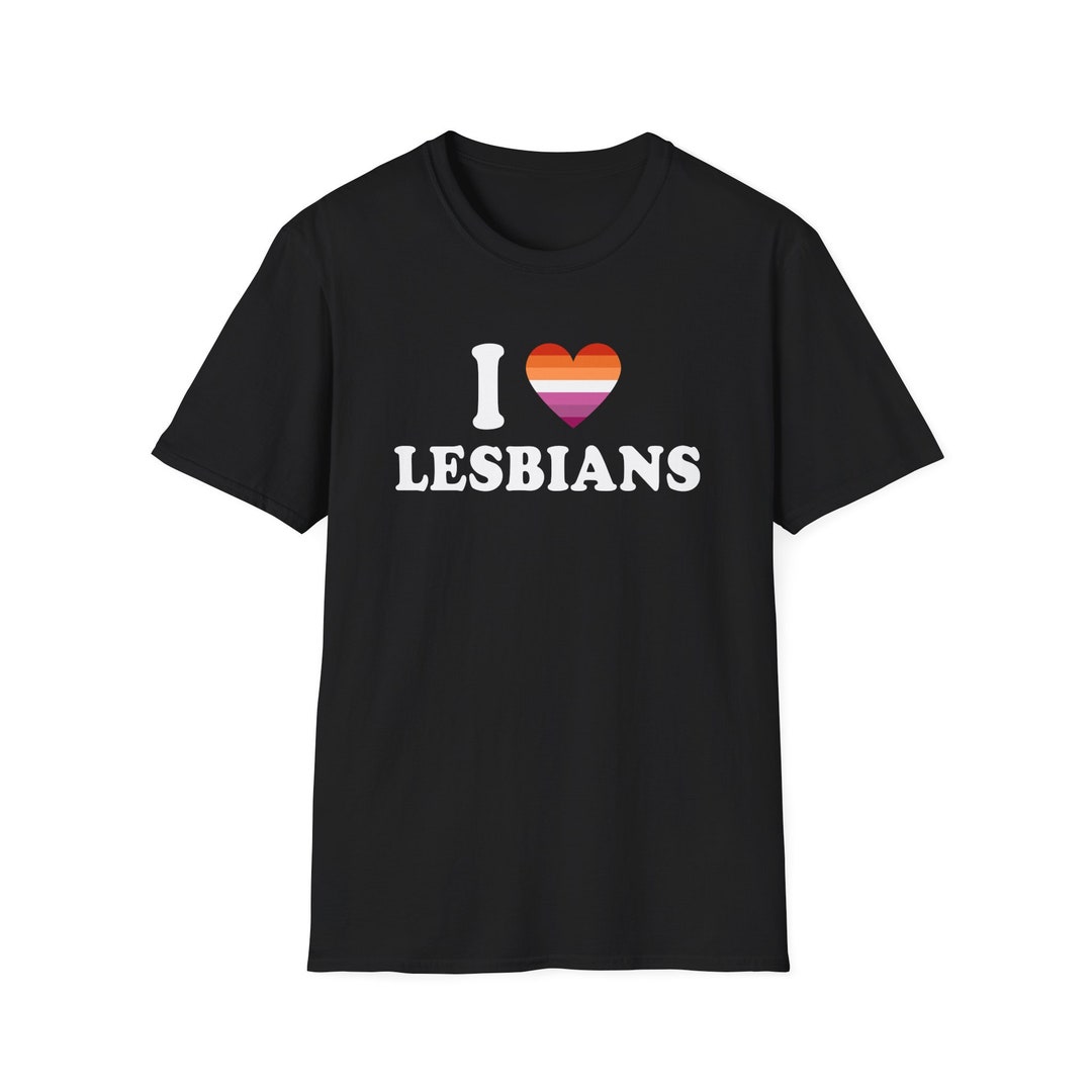 I Heart Lesbians - Lesbian Shirt WLW Shirt Sapphic Shirt Lesbian Pride ...