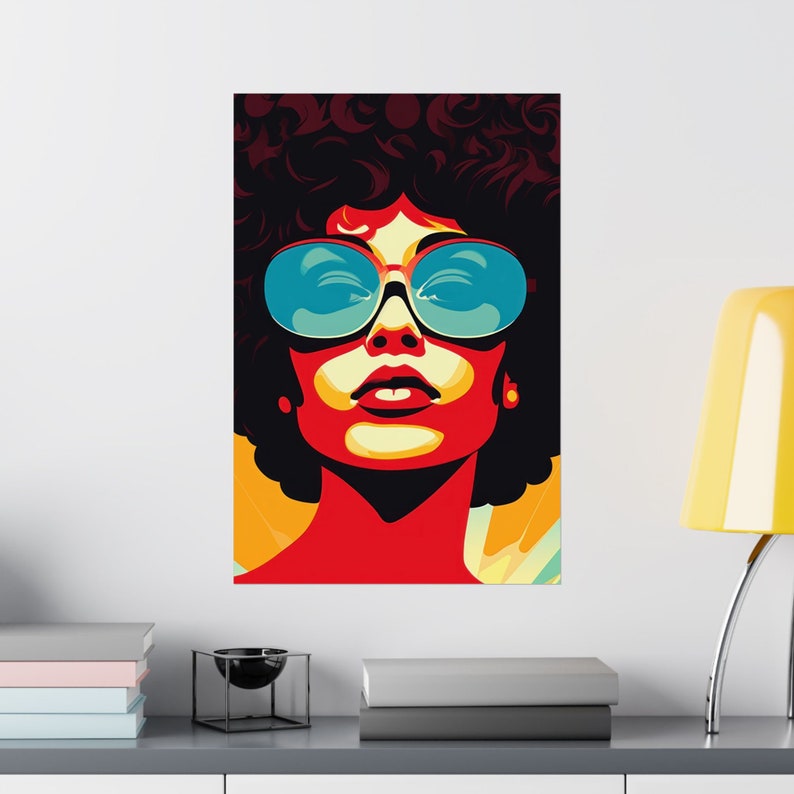 Matte Vertical Poster Pop Art Poster Woman Poster, Strong Women Poster ...