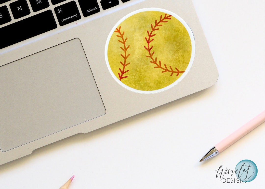 Softball Sticker, Sport Sticker, Car Sticker, Laptop Sticker, Water ...
