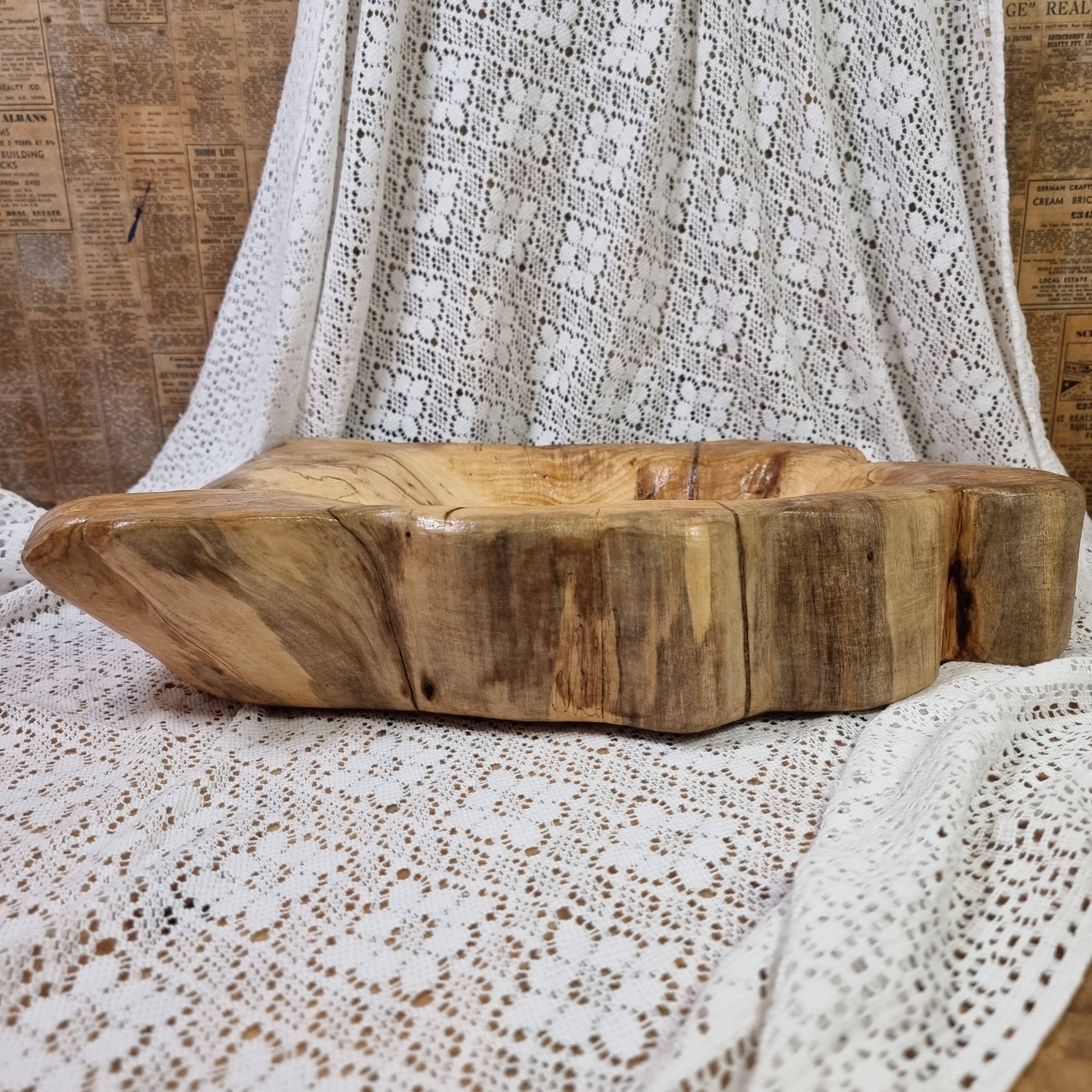 Hand Carved Cypress Pine Bowl. - Etsy