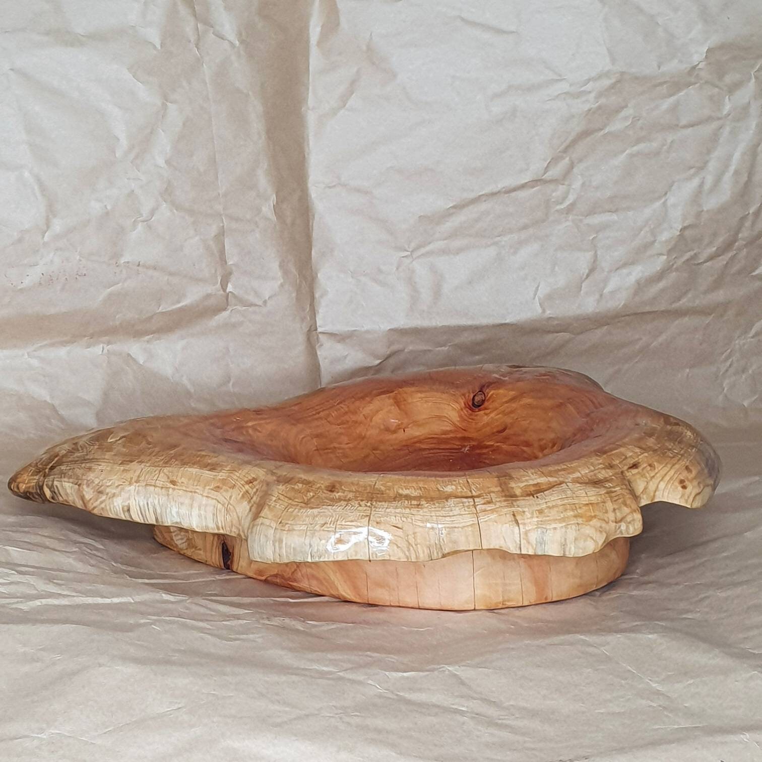 Hand Carved Cypress Pine Bowl. - Etsy