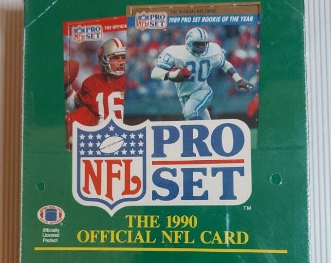 1990 NFL Pro Set Football Box Unopened Series 1 - Etsy